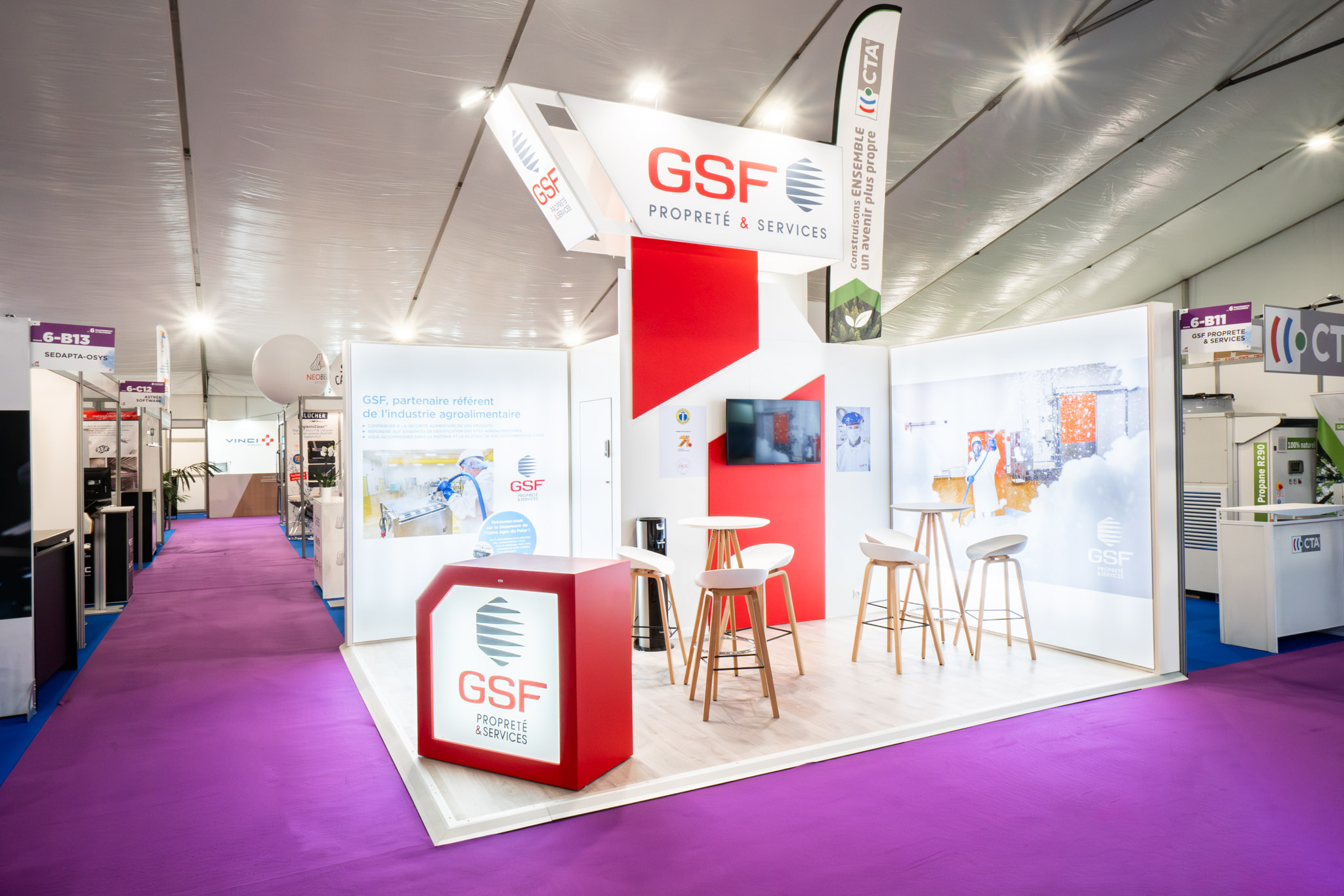 GSF sur le salon CFIA 2024, Rennes - ALTER'NATIVE Stands d'exposition